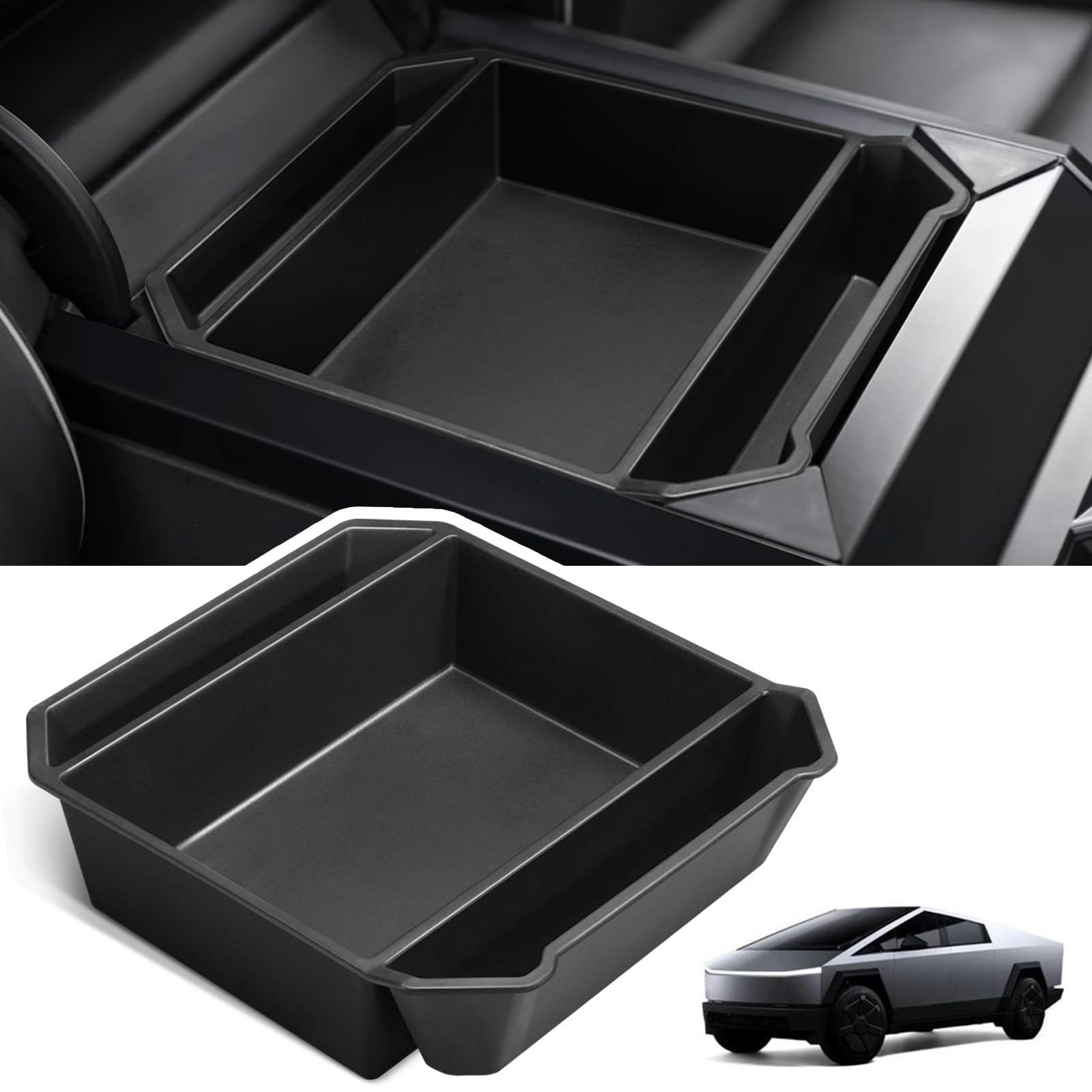 Tesla Cybertruck Armrest Storage Box | Evtesparts Cybertruck ...