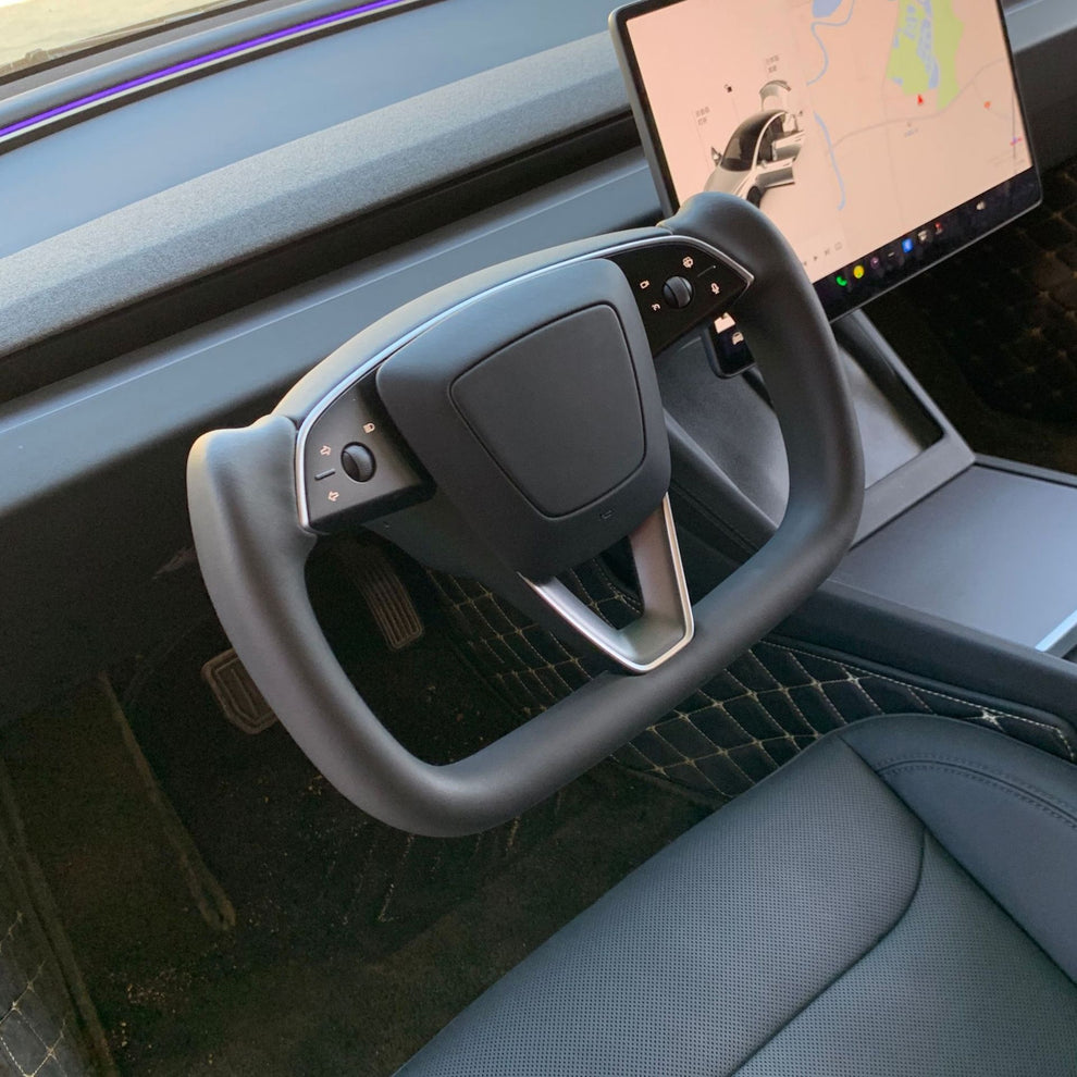 Tesla Model 3 Highland Yoke Steering Wheel Upgrade | Evtesparts Tesla ...